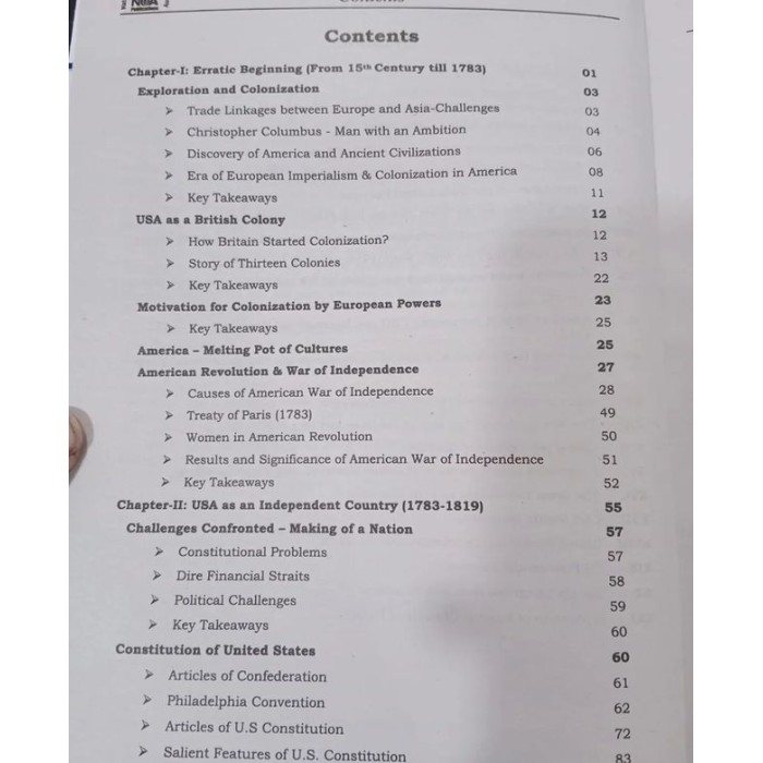 History of The United States of America USA by Farhan Ali & Adnan Badar NOA