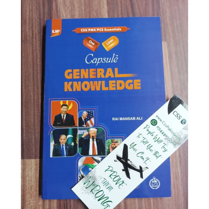 Ilmi One Liner Capsule: General Knowledge in English by Rai Mansab Ali