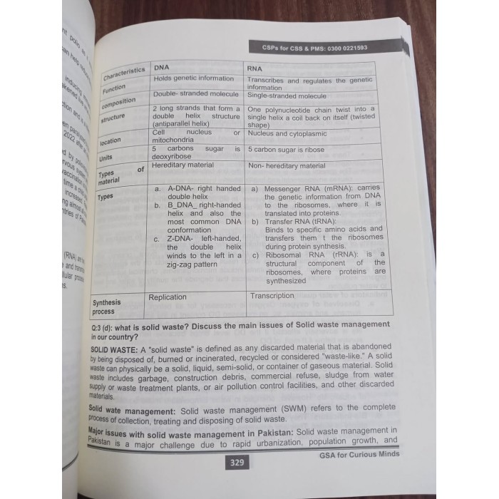 General Science and Ability GSA for Curious Minds by Engr. Qasim Umer