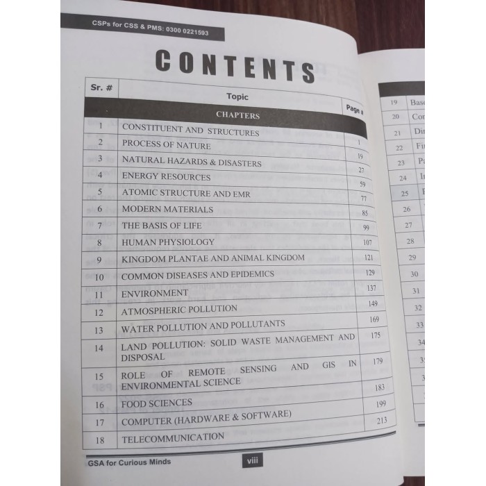 General Science and Ability GSA for Curious Minds by Engr. Qasim Umer